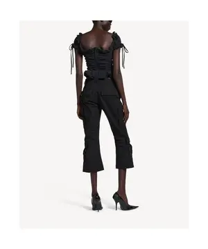 Balenciaga Off-the-shoulder Drawstring Top