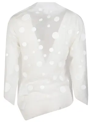Junya Watanabe Long-sleeved Knitwear With Polka Dot Pattern