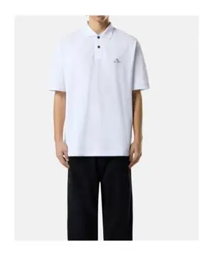 Stone Island Regular-fit Short-sleeve Polo With Logo Embroidery