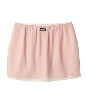 Miu Miu Chiffon Miniskirt - Pink