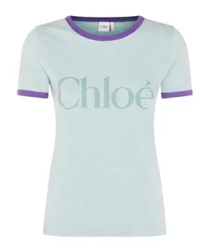 Chloé Logo Printed Crewneck T-shirt