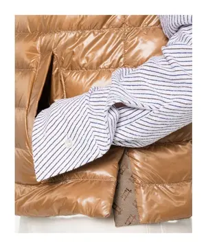 Herno Drawstring Collar Waistcoat - Light Brown