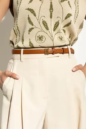 BY MALENE BIRGER Marlos Leather Belt - Brown