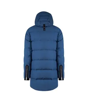 Moose Knuckles Detachable Hood Padded Coat - Blue
