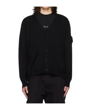 Stone Island Compass-badge Wool Cardigan