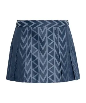 Michael Kors Pleated Mini Skirt With Geometric Print