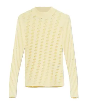 IRO PARIS Aliona Zigzag Pattern Long Sleeve Top