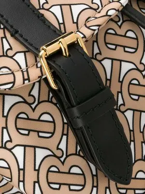 Burberry Medium Rucksack In Monogram Print Nylon