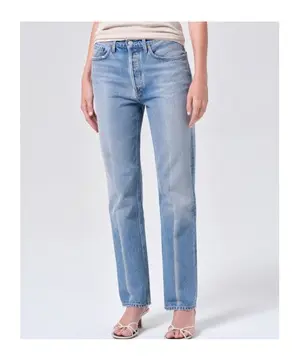 AGOLDE Lana High-rise Straight Jeans - Gray