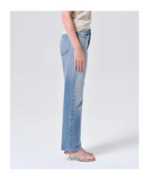 AGOLDE Lana High-rise Straight Jeans - Gray