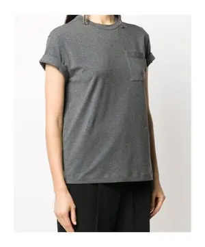 Brunello Cucinelli Rolled Sleeve T-shirt