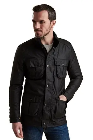 Barbour Long-sleeved Casual Jacket With Zipper Opening