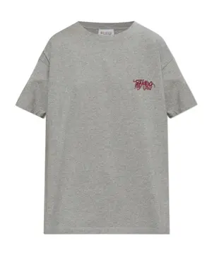 Attico Il Primo Bagno" Logo Embroidered Crewneck T-shirt
