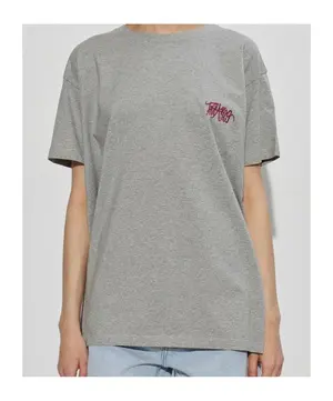 Attico Il Primo Bagno" Logo Embroidered Crewneck T-shirt