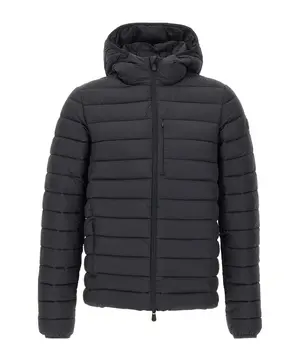 SAVE THE DUCK Hooded Puffer Jacket - Black
