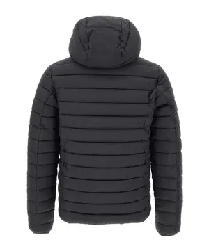 SAVE THE DUCK Hooded Puffer Jacket - Black
