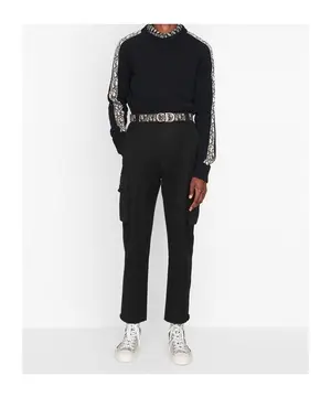 Dior Crewneck Jumper With Oblique Jacquard Sleeves