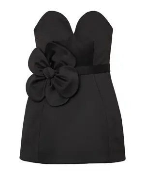 Marc Jacobs Satin Daisy Belted Dress