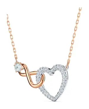 SWAROVSKI Infinity Heart Necklace