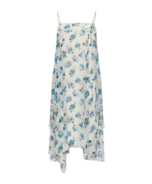Tory Burch Printed Silk Dress - Blue