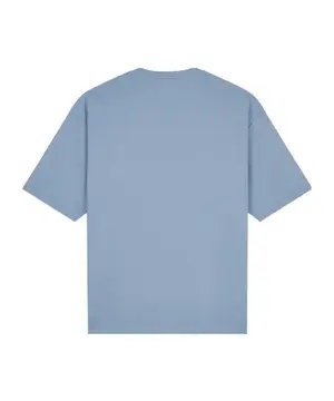 Giorgio Armani Logo Embroidered Crewneck T-shirt - Sky-blue