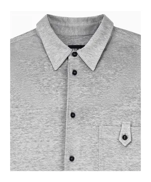 Giorgio Armani Short-sleeve Linen Shirt