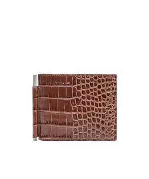 TOM FORD Embossed Wallet - Brown