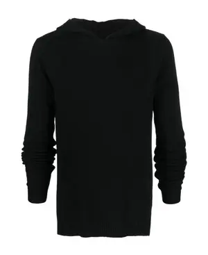 Rick Owens Hooded Knitted Pullover