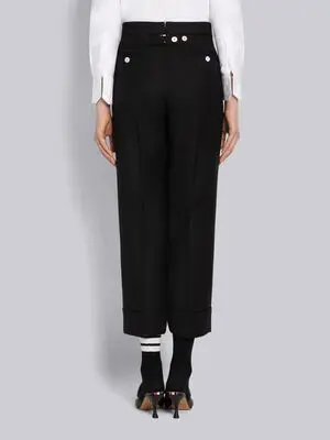 Thom Browne Pearl-detail Tailored Wool Trousers