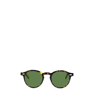MOSCOT Miltzen Round Frame Sunglasses - Green