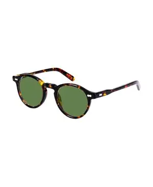 MOSCOT Miltzen Round Frame Sunglasses - Green