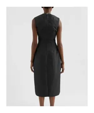 JIL SANDER Sleeveless A-line Midi Dress