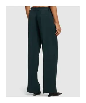 MUGLER Diagonal Cutout Wide-leg Trousers