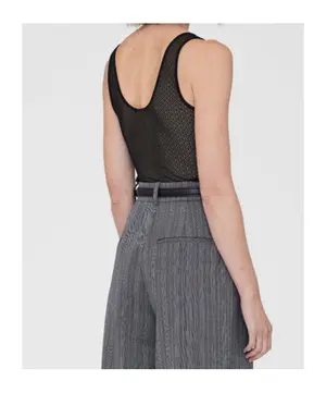 ANINE BING Alysha Mesh Bodysuit