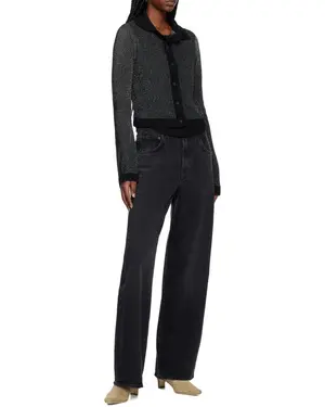 RE/DONE Long-sleeved Cardigan With Lapel Collar