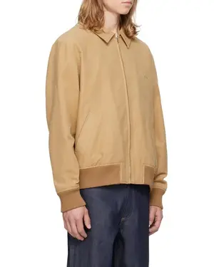 A.p.c. Logo Embroidered Zip-up Jacket
