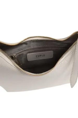Furla Goccia Small Zipper Shoulder Bag - White