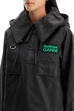 Barbour X Ganni Tartan Waxed Anorak Jacket