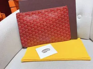 Goyard Senat Pouch Series Clutch - Red