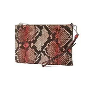 Prada Animal Print Zipper Clutch