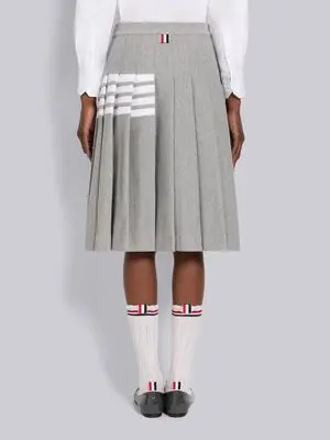 Thom Browne 4-bar Pleated Knee-length Skirt