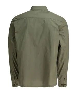 C.P. COMPANY Logo Plaque Poplin Shirt