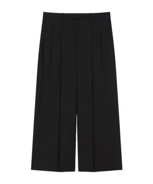Givenchy Cropped Double Pleat Wool And Mohair Pants