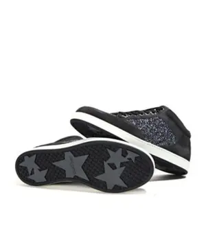 JIMMY CHOO Metal Pearl Mid-top Sneakers
