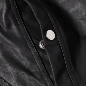 Rick Owens Long-sleeved Leather Bomber Jacket - Black