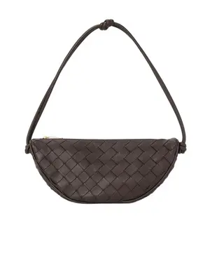 Bottega Veneta Woven Shoulder Bag - Black