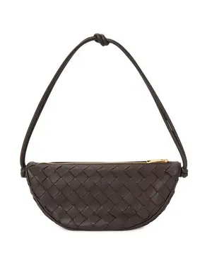 Bottega Veneta Woven Shoulder Bag - Black