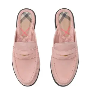 Burberry Leather Cadet Mules