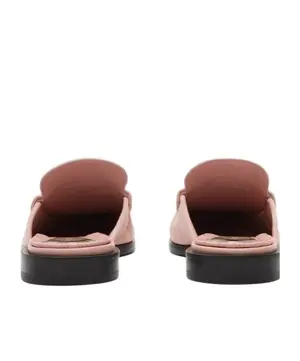 Burberry Leather Cadet Mules