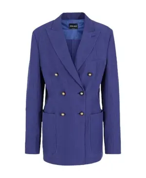 Giorgio Armani Double-breasted Linen Suit Jacket